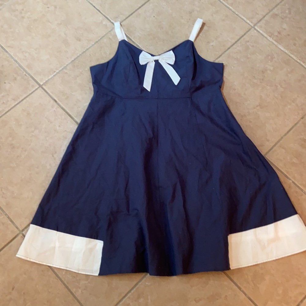 Modcloth Rockabilly Blue & White Sailor Dress - Gem